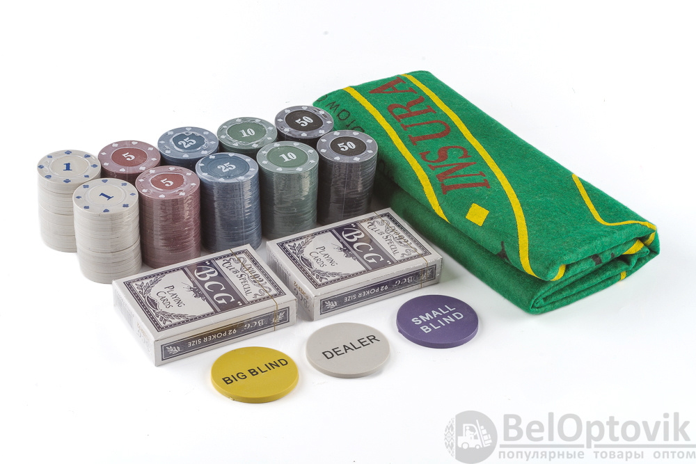 Набор для игры в покер (арт: po-20338) от 1 ₽ рублей оптом в Москве