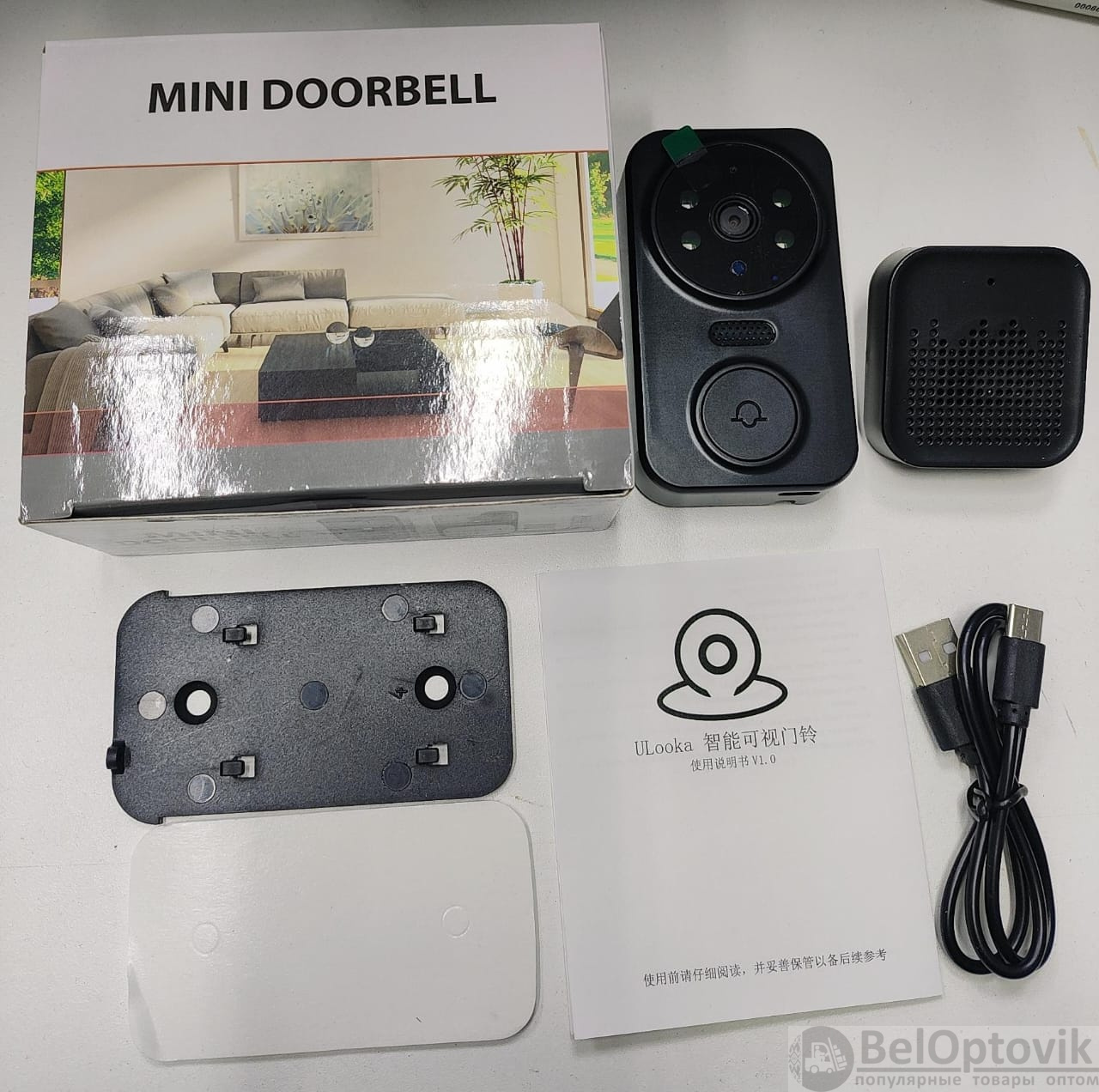 Умный беспроводной видеоглазок Mini DOORBELL Wi-Fi управление V.1.4 ...