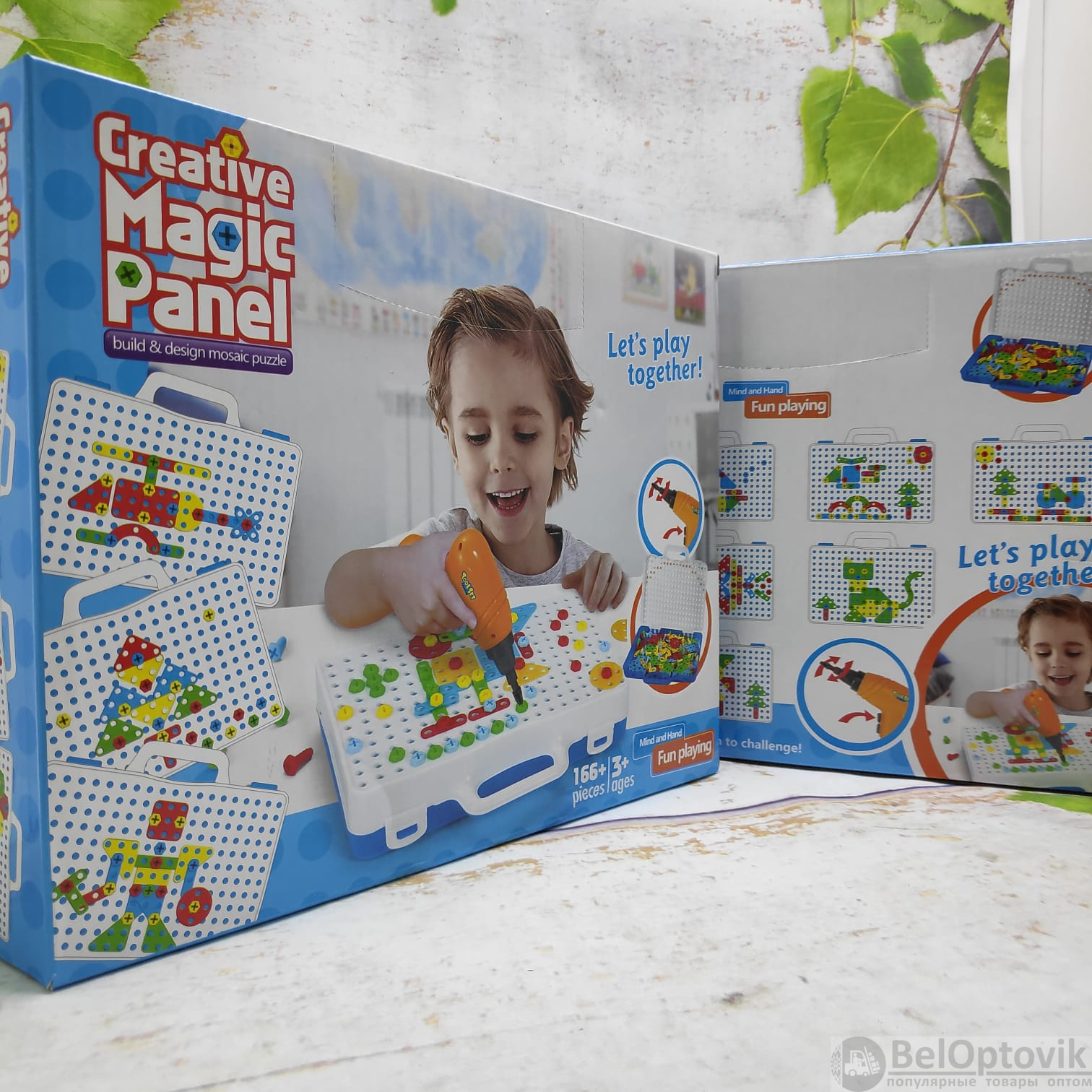 Конструктор - болтовая мозаика Creative Magic Panel 166 pieces с ...