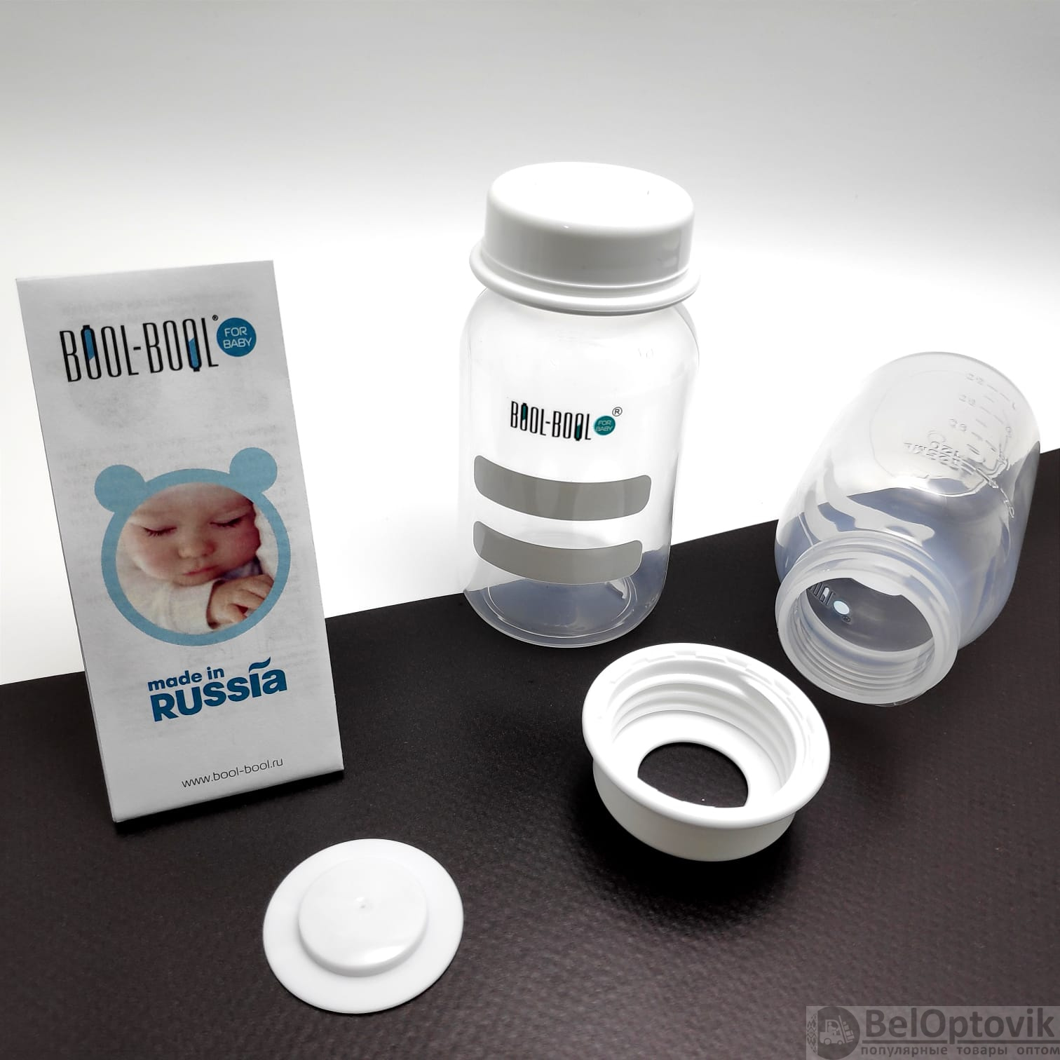 Бутылочка контейнер для хранения грудного молока BOOL-BOOL BABY FLOW, 125 мл, набор 3 шт (арт ...